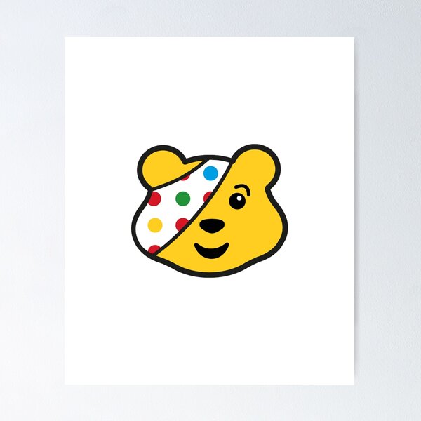 "Pudsey Bear Face" Poster for Sale by conway92 | Redbubble