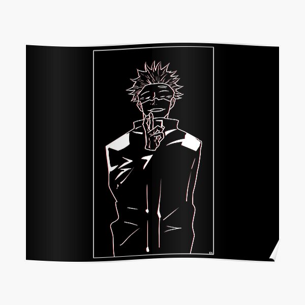 "Satoru Gojo (glitch red) " Poster for Sale by katienacho | Redbubble