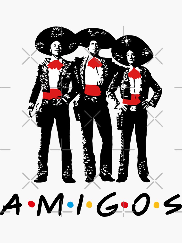 "Amigos - vintage Three Amigos" Sticker for Sale by Primotees | Redbubble
