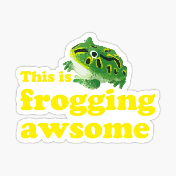"funny frog" Sticker by ANIVEshop | Redbubble