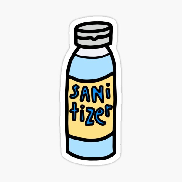 "hand sanitizer" Sticker for Sale by raesins | Redbubble