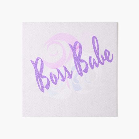 "Purple Boss Babe Design" Art Board Print for Sale by SimpleJoyArts ...