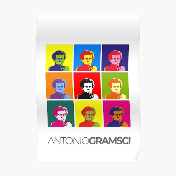 Póster «Retrato de cartel pop-art de Antonio Gramsci» de CMYKStudio ...