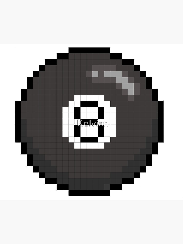 "Billiards Pool Magic 8-ball Essential "Magic 8-bit ball"" Poster by ...