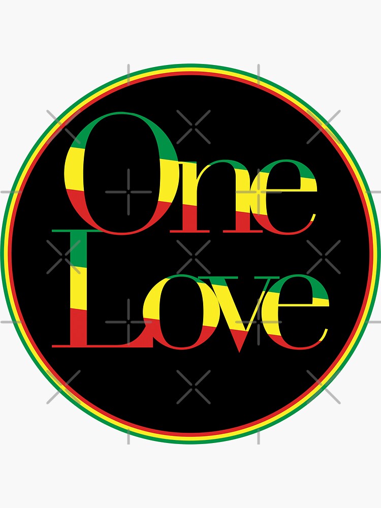 "One Love Patch" Sticker for Sale by BuickRasDesign | Redbubble