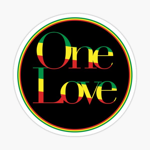 "One Love Patch" Sticker for Sale by BuickRasDesign | Redbubble