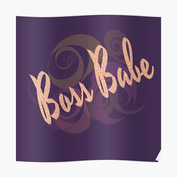 "Boss Babe Design" Poster for Sale by SimpleJoyArts | Redbubble