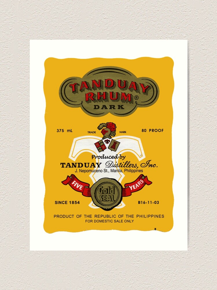 "Tanduay rhum" Art Print by UnPEngineer | Redbubble