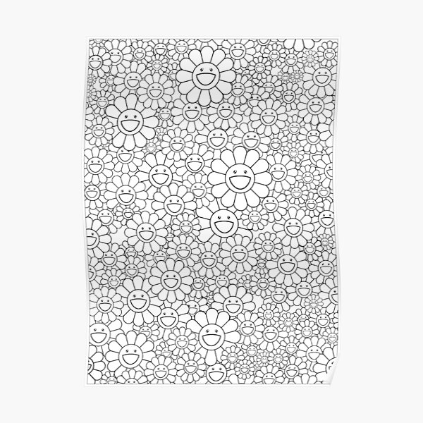 Takashi Murakami Flower Art Posters | Redbubble