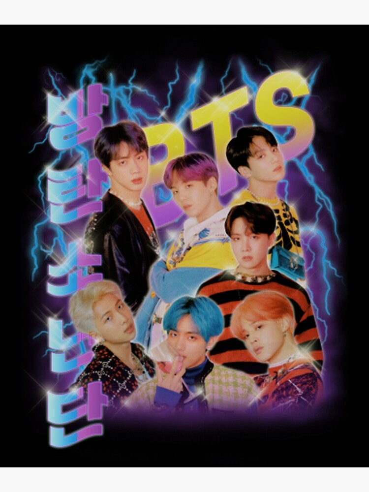 "BTS - RETRO 90S" Poster for Sale by YoungTo | Redbubble
