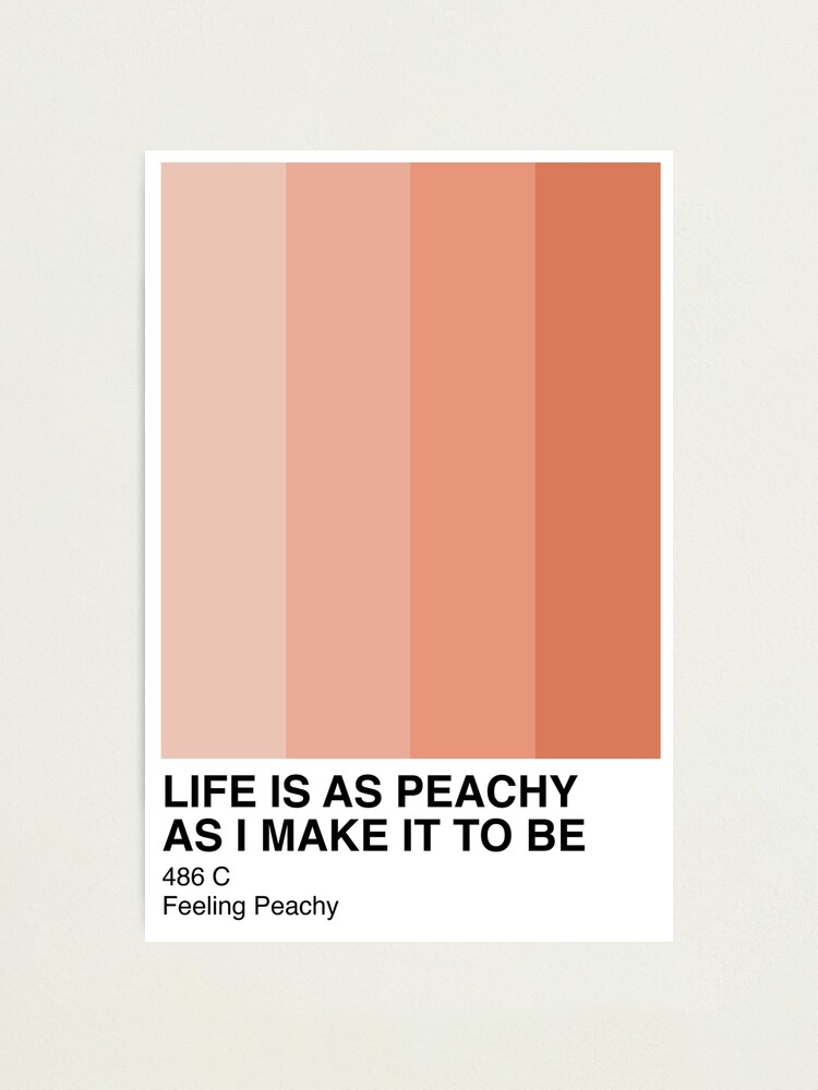 Lámina fotográfica «Pantone Clean Minimal Design - Cita inspiradora y ...