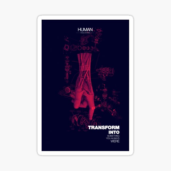 "Human" Sticker by FrankMoth | Redbubble