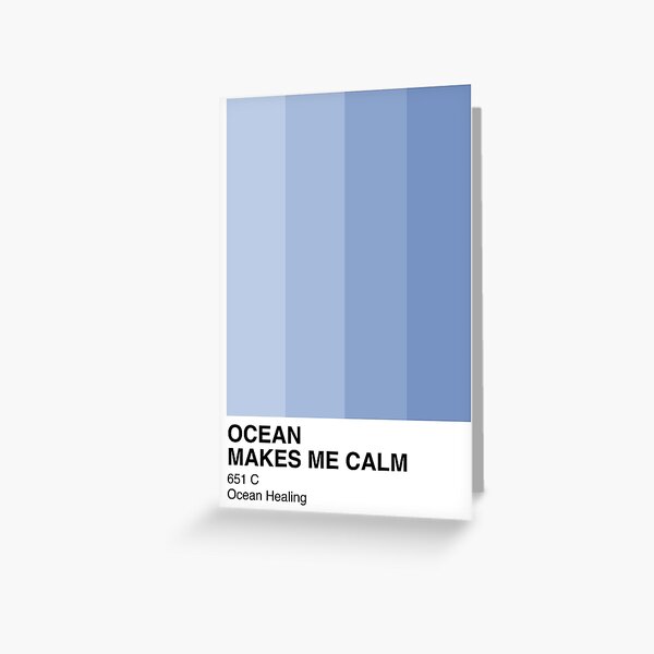 "Pantone Clean Minimal Design Aesthetic Quote" Greeting Card for Sale ...
