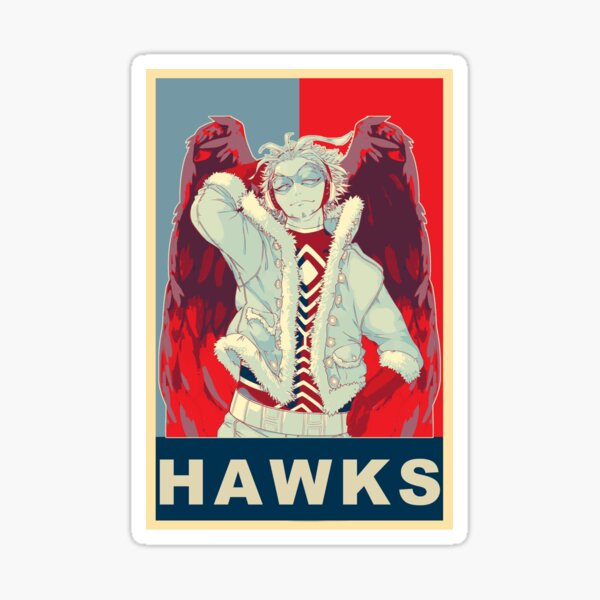 "Hawks - Poster" Sticker for Sale by LahcenBamouh | Redbubble