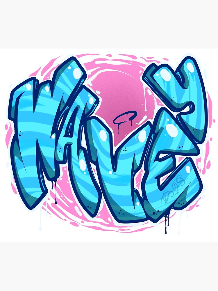 "Wavey" Poster by Graffitidesign | Redbubble