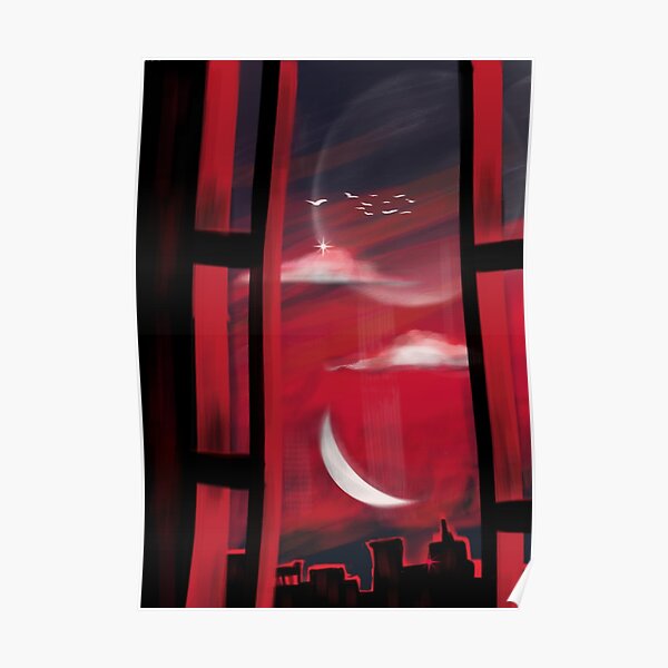 "sunset from window" Poster by The-overthinker | Redbubble