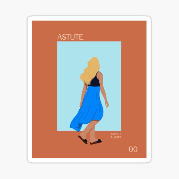 "Astute" Sticker for Sale by AladdinMktgs | Redbubble