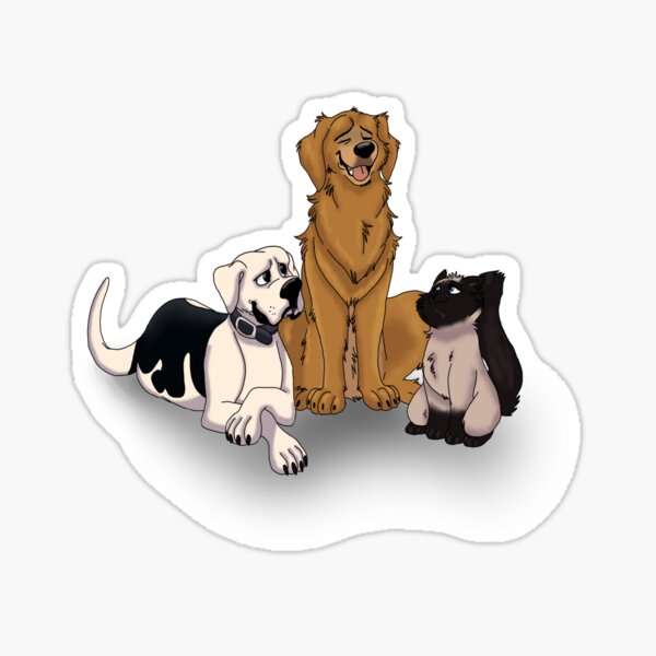"Homeward Bound: The Incredible Journey" Sticker by KJArtist | Redbubble