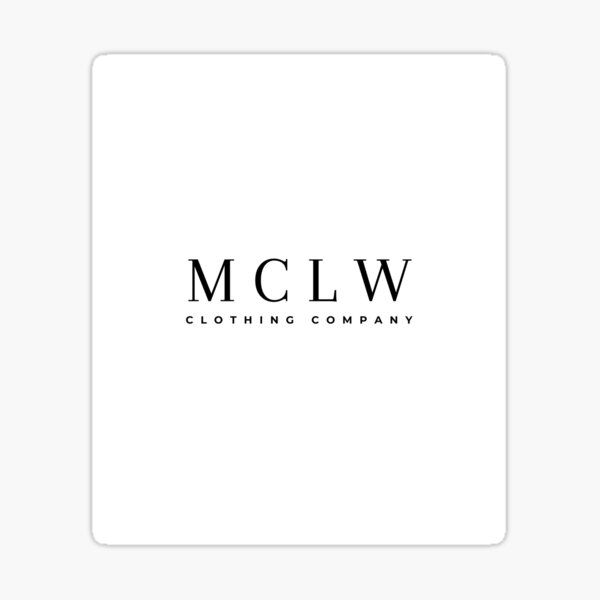 "M C L W logo" Sticker by MCLW | Redbubble