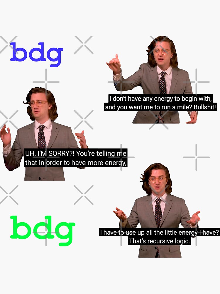 "Brian David Gilbert quotes pack" Sticker for Sale by annashatova ...