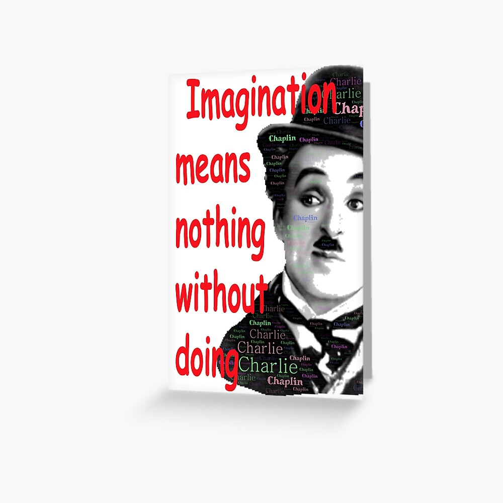 Tarjetas de felicitación «Charlie chaplin, Word claud art, charlie ...