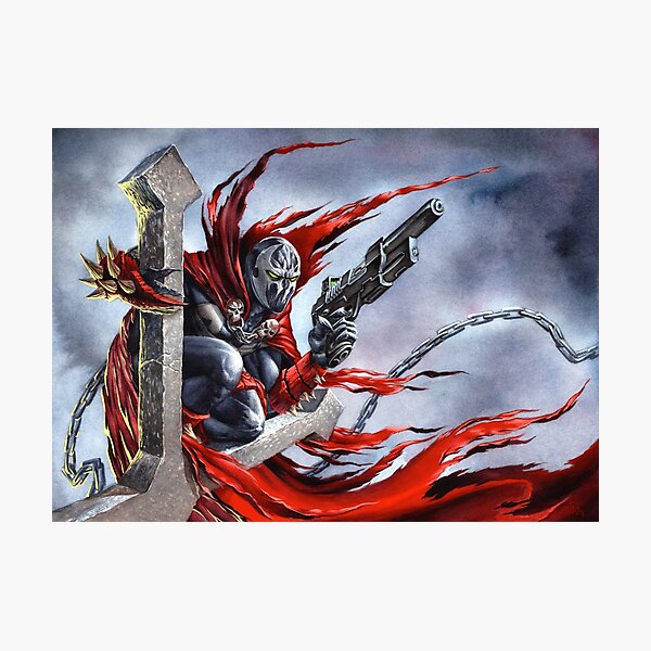 "Spawn on the cross - Spawn Fan Art " Photographic Print by cias | Redbubble