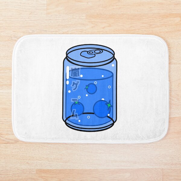"Lo-Fi Blueberry Soda" Bath Mat for Sale by ArashiiGames | Redbubble