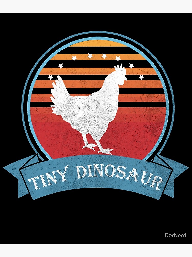 "Chicken Little Dinosaur Dino Chicken Rooster Funny" Poster for Sale by ...