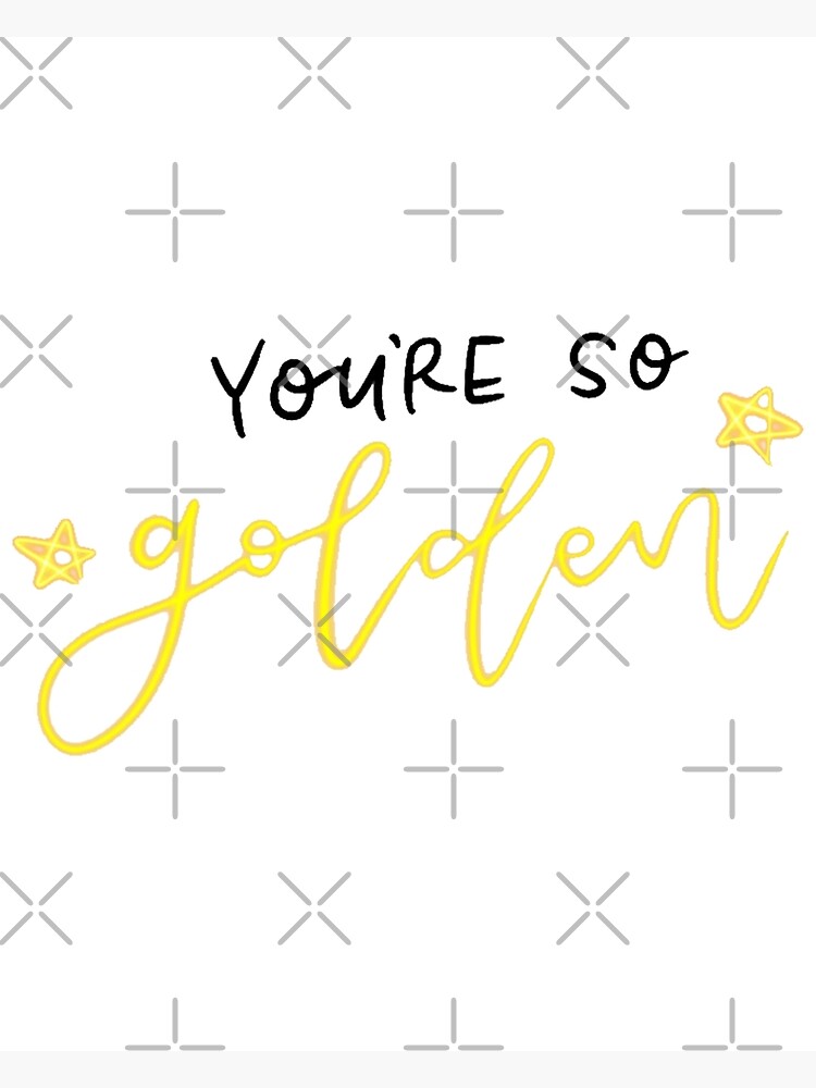 "Harry Styles You're So Golden Song Artwork Cover Design" Poster by Now ...