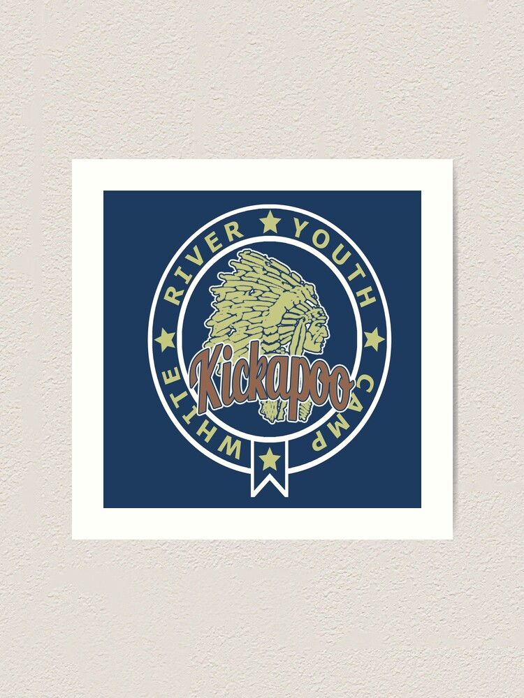 "Kickapoo Design (Blue)" Art Print for Sale by wryc | Redbubble