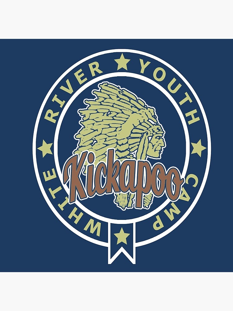 "Kickapoo Design (Blue)" Art Print for Sale by wryc | Redbubble