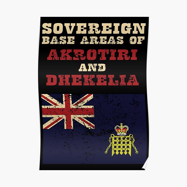 "Flag of Sovereign Base Areas of Akrotiri and Dhekelia" Poster for Sale ...