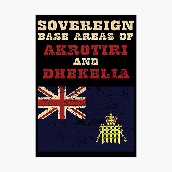 "Flag of Sovereign Base Areas of Akrotiri and Dhekelia" Photographic ...