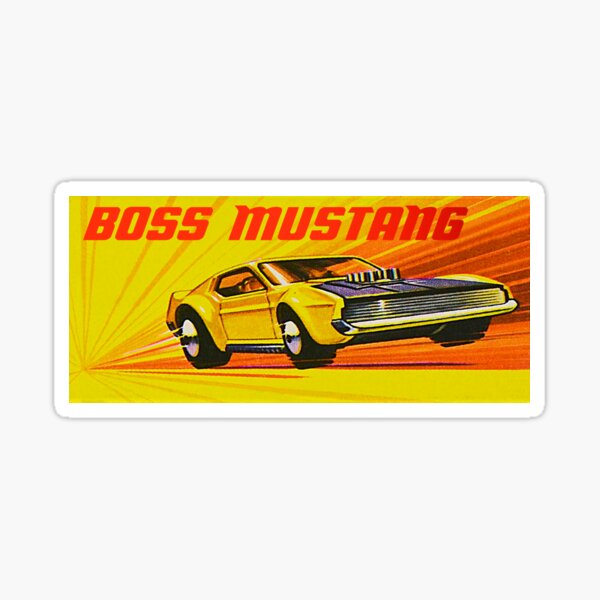"Boss Mustang Superfast" Sticker for Sale by Batchmox | Redbubble