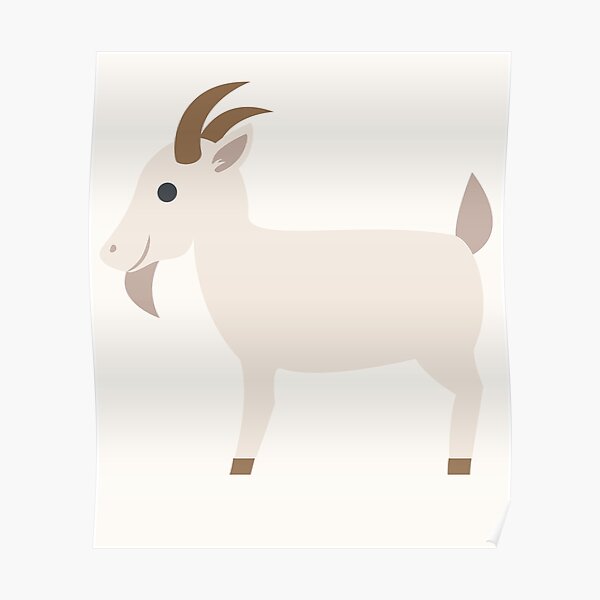 "Cute Goat Gift" Poster for Sale by MKMemo1111 | Redbubble