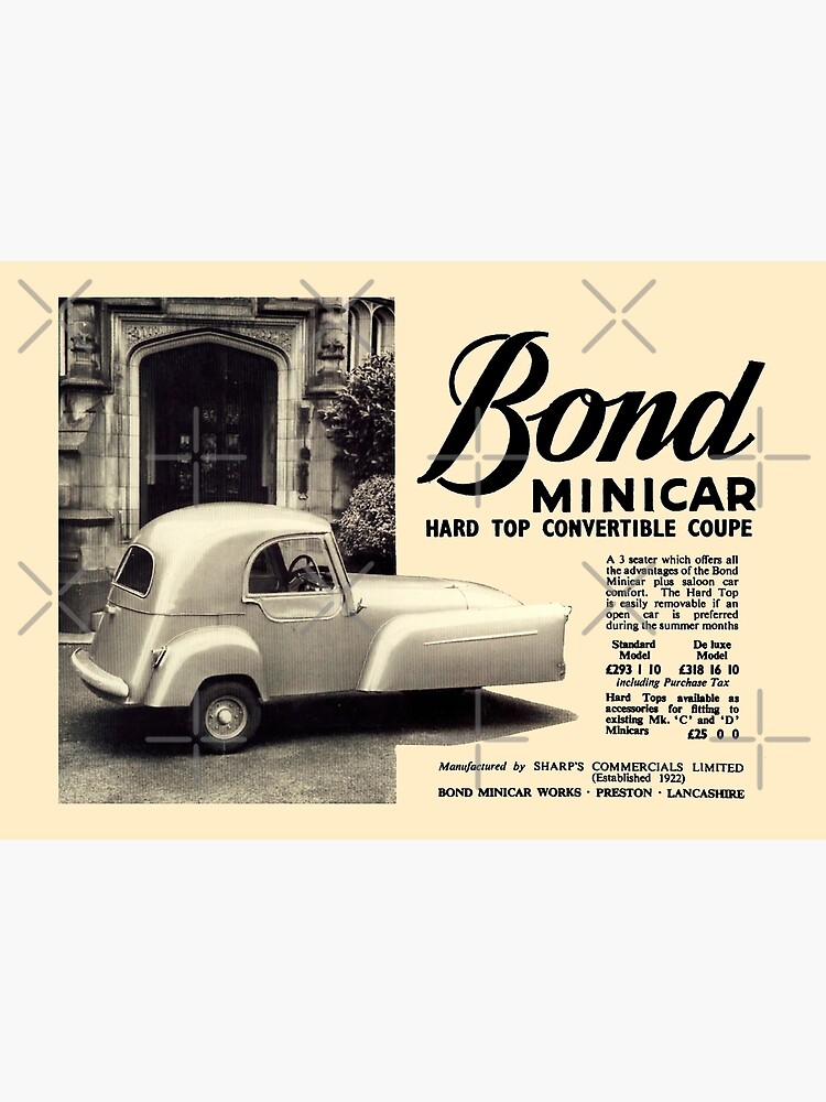 BOND MINICAR Premium Matte Vertical Poster sold by Corey Parsell | SKU ...