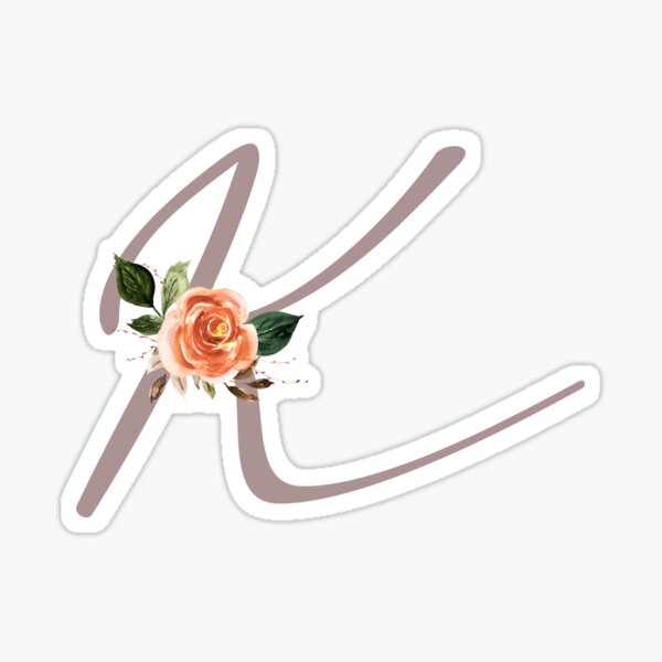 "K Monogram" Sticker for Sale by CreativeGenius9 | Redbubble