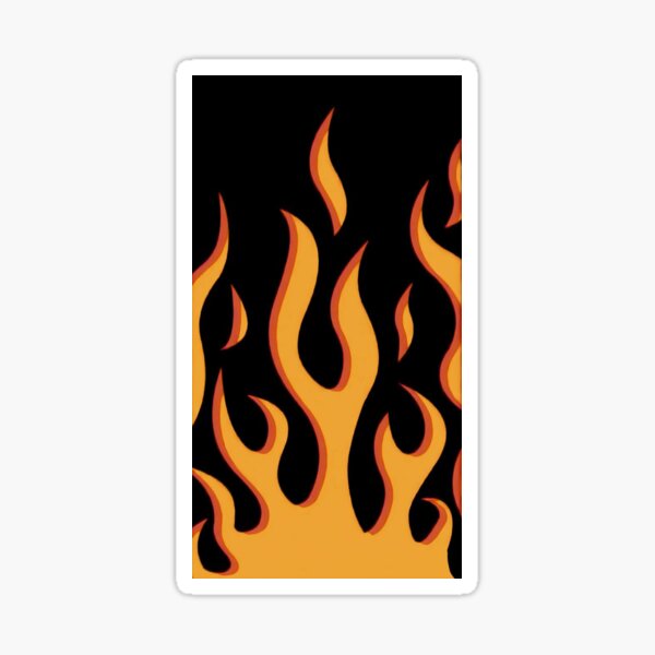"burn" Sticker for Sale by vikrambyers | Redbubble