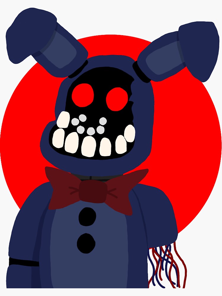 "withered bonnie" Sticker by GERMYdog | Redbubble