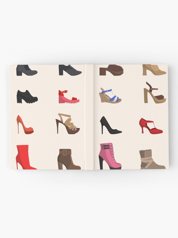 "Shoe collection shoes women's shoes" Journal by DerSenat | Redbubble