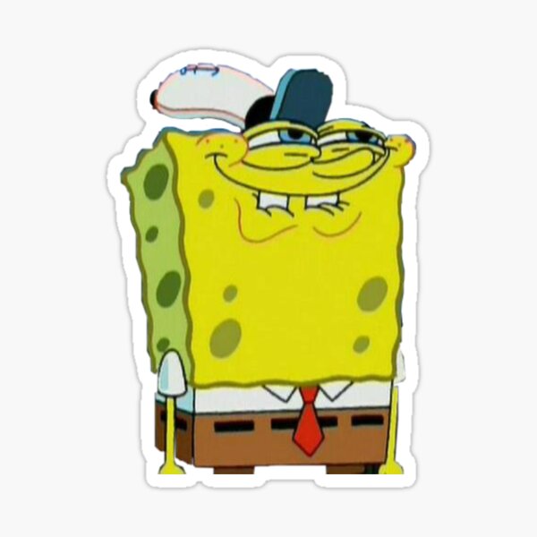 "Spongebob sticker meme" Sticker for Sale by Makynnabb | Redbubble