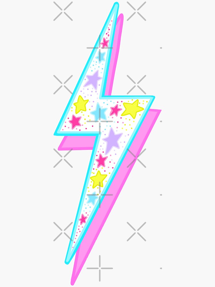 "Star lightning bolt" Sticker for Sale by thepreppychic | Redbubble