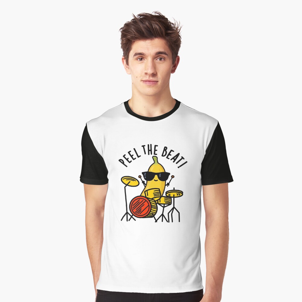 "Peel The Beat Funny Banana Drummer Puns " Sticker for Sale by ...
