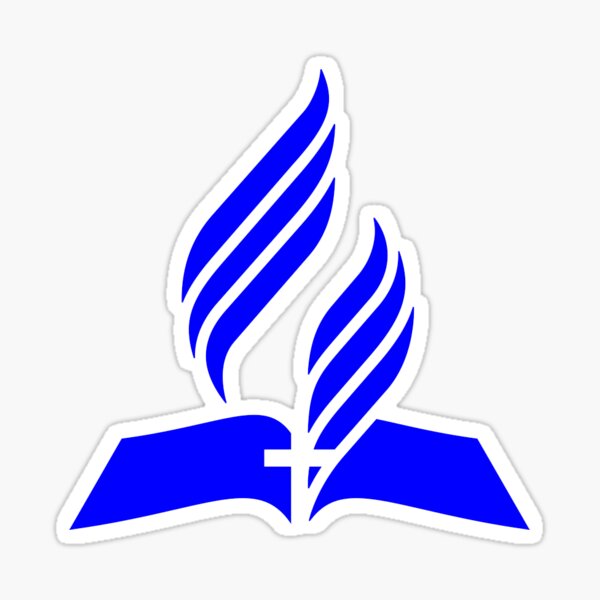 "Seventh-Day Adventist Blue Shirts Mask & Stickers" Sticker for Sale by ...
