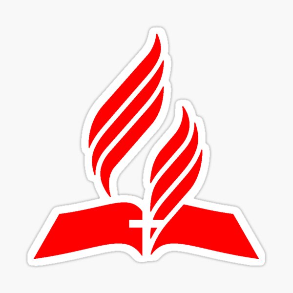 "Seventh-Day Adventist Red Shirts Mask & Stickers" Sticker by ...