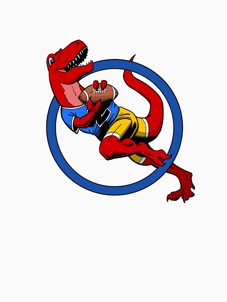 "T-Rex American Football Player" T-shirt for Sale by saturnstudio ...
