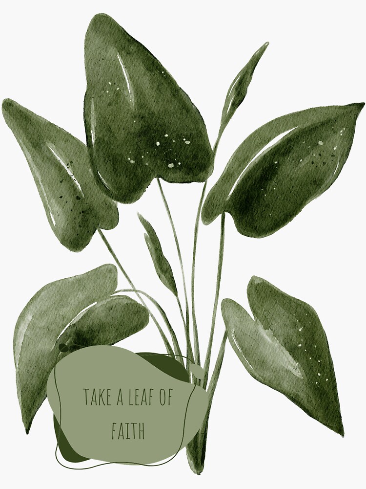 "leaf of faith" Sticker by Tylerd9596 | Redbubble