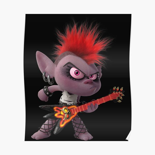 "Trolls World Tour Rock auf Barb" Poster von DvashBertin | Redbubble