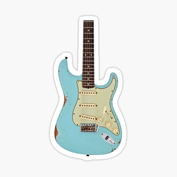 "Stratocaster guitar" Sticker for Sale by simonecaste29 | Redbubble