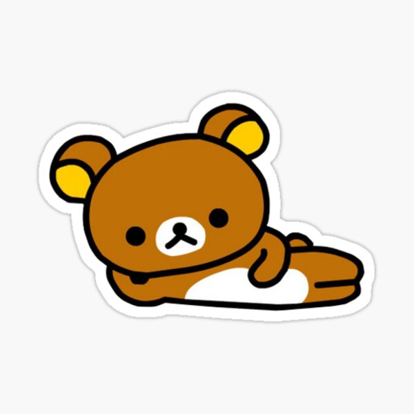 "Rilakkuma cute sitting pose " Sticker for Sale by jisoohuwa | Redbubble